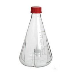 Erlenmeyer flask, 100 ml, GL 25, with screw cap and 3 baffles, 41,98