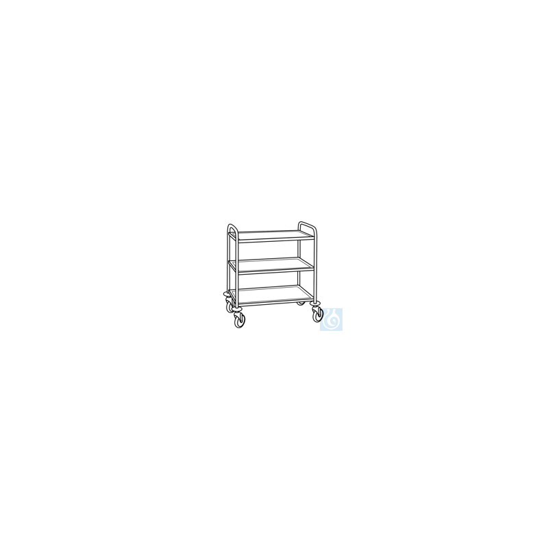 ecoLab transport trolley, 3 shelves, 320,94