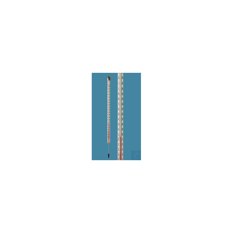 Demonstration thermometer, enclosed scale, -50+150:1°C, capillary p ...
