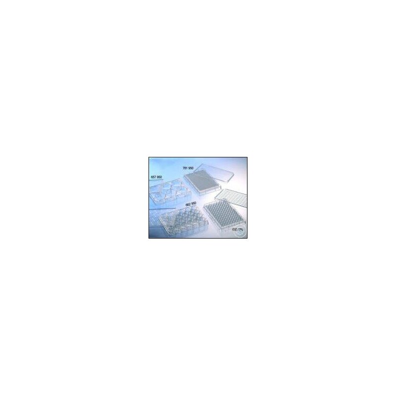 CELL CULTURE MICROPLATE, 96 WELL, PS, F-BOTTOM (CHIMNEY), 410,65