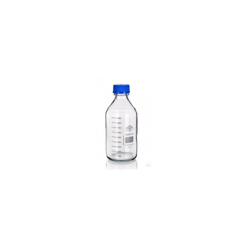 Laboratory bottle 2000ml, with graduation incl. PP screw cap and ...
