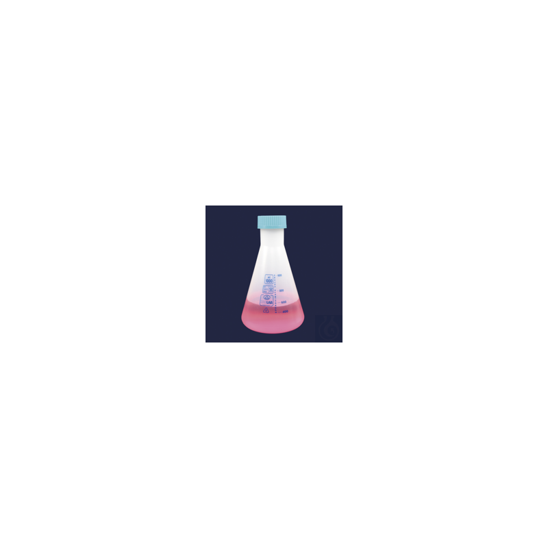 ERLENMEYER FLASK-PP-TRANSPARENT -1000 ML-FLARING RIM, 13,30