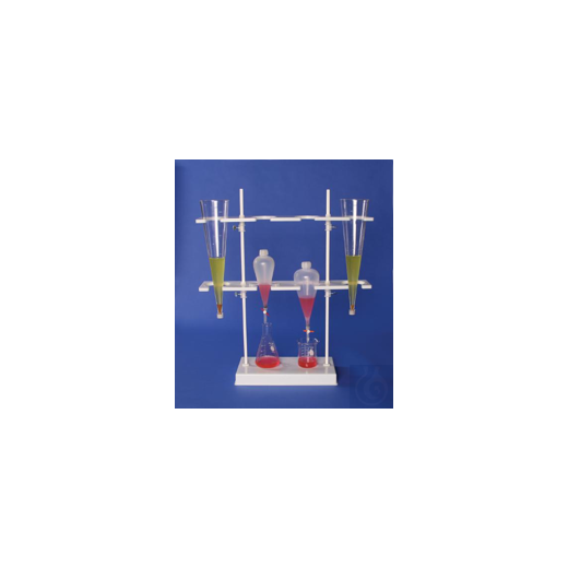 Bel-Art Polyethylene Imhoff Cone and Separatory Funnel Rack; 8.5 x 26 x ...