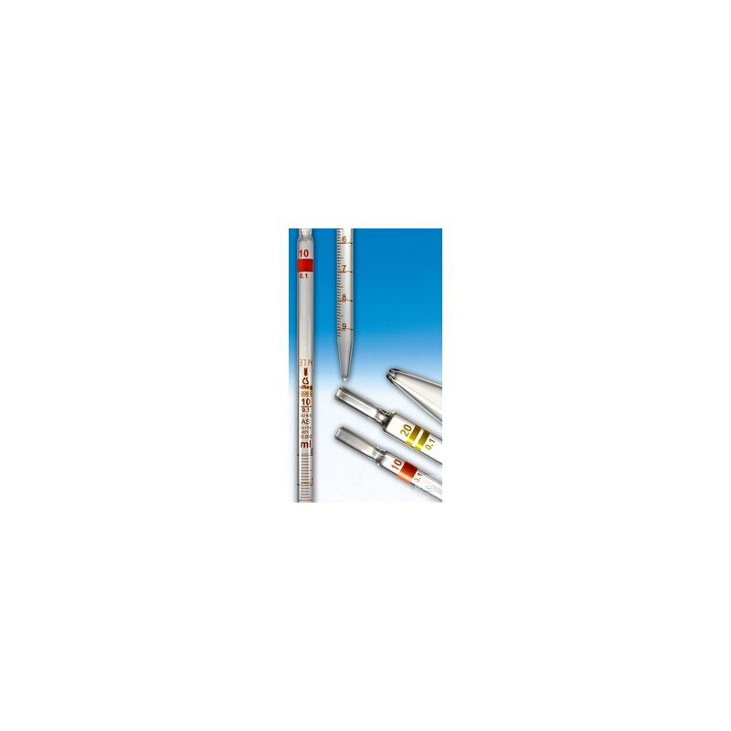Graduated pipettes, for full and partial discharge, DIN-AS, 25 ml:0.1 ...